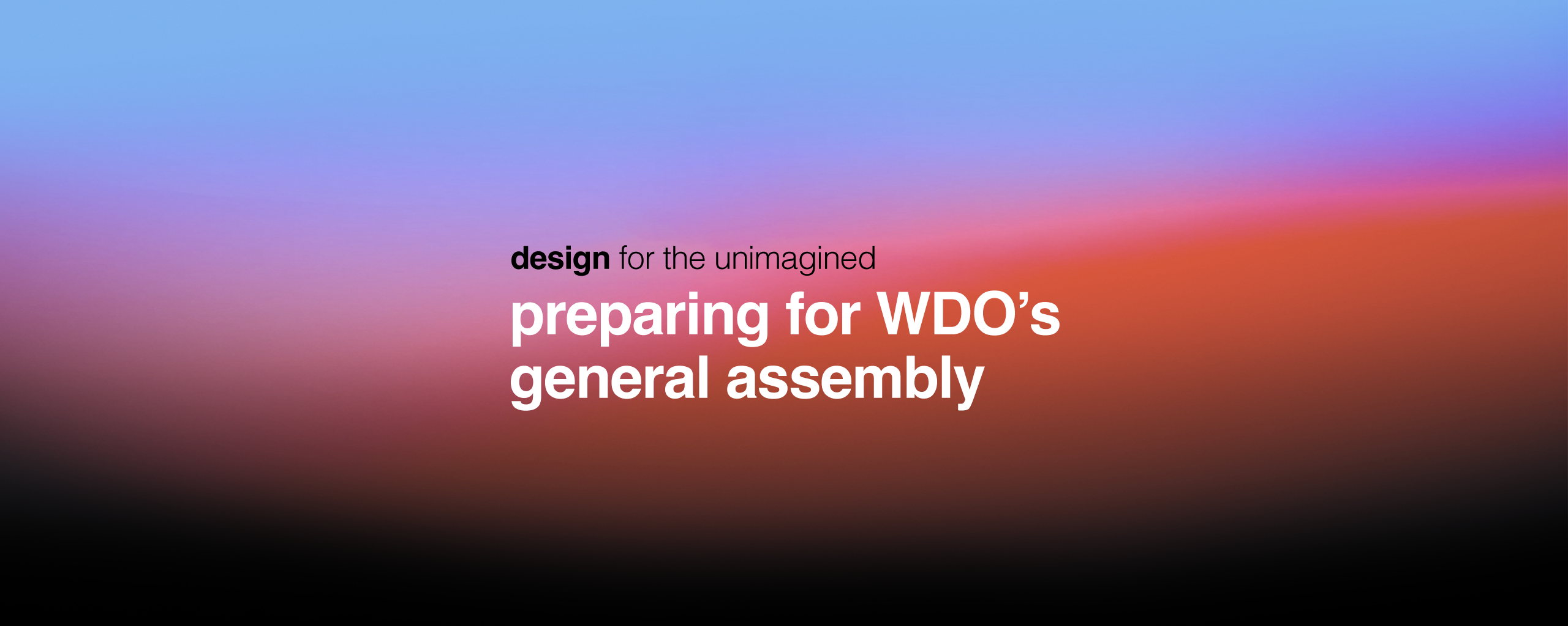 WDO | World Design Congress | Preparing for WDO’s general assembly